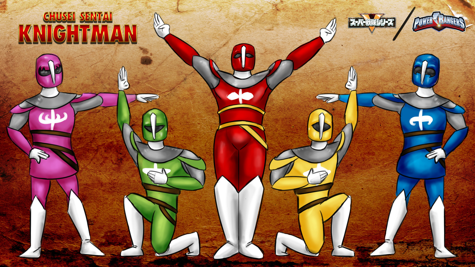 Mauricio Rafael Martínez Zúñiga - Power Rangers Medieval Version - concept