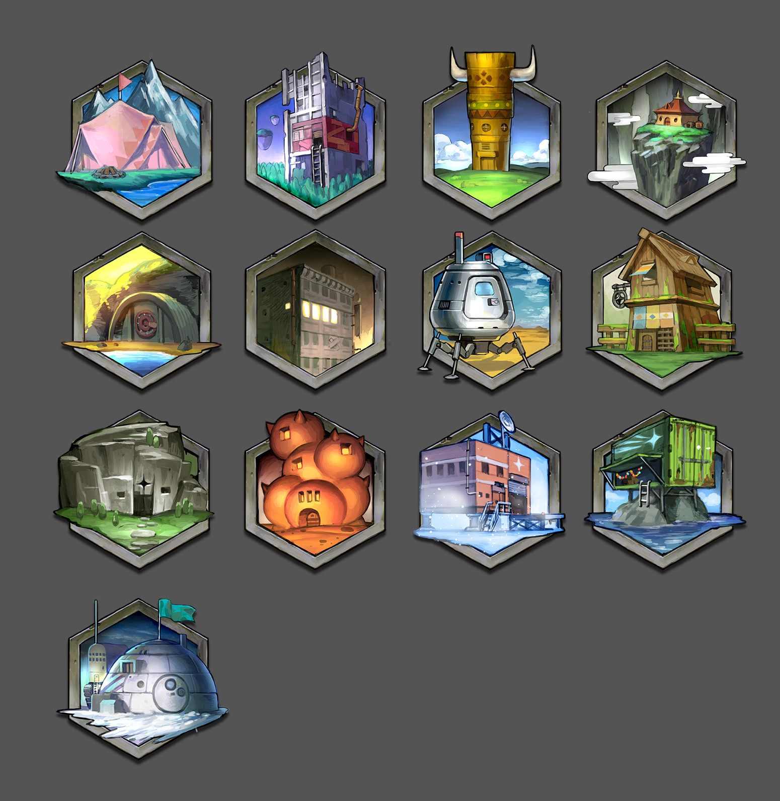 ArtStation - 2017 Lord of Dungeon - icons