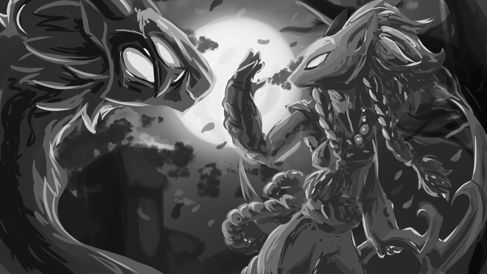 Verena G. - LoL fan-splash: Bloodmoon kindred