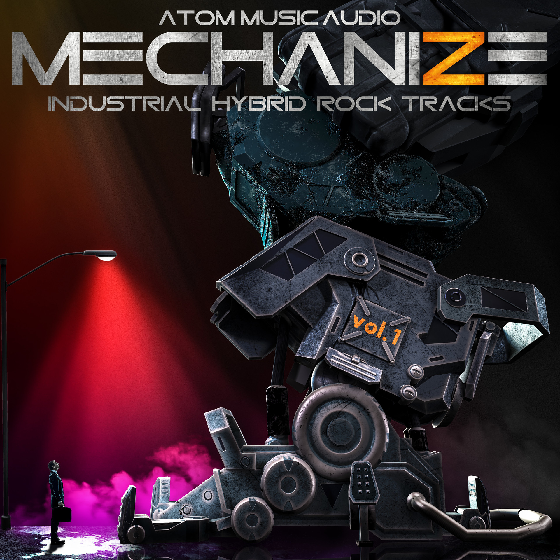 PARADOXUNLOCKS DESIGN - 🔴 Album cover 3D Render ''Mechanize'' Vol.1 ...