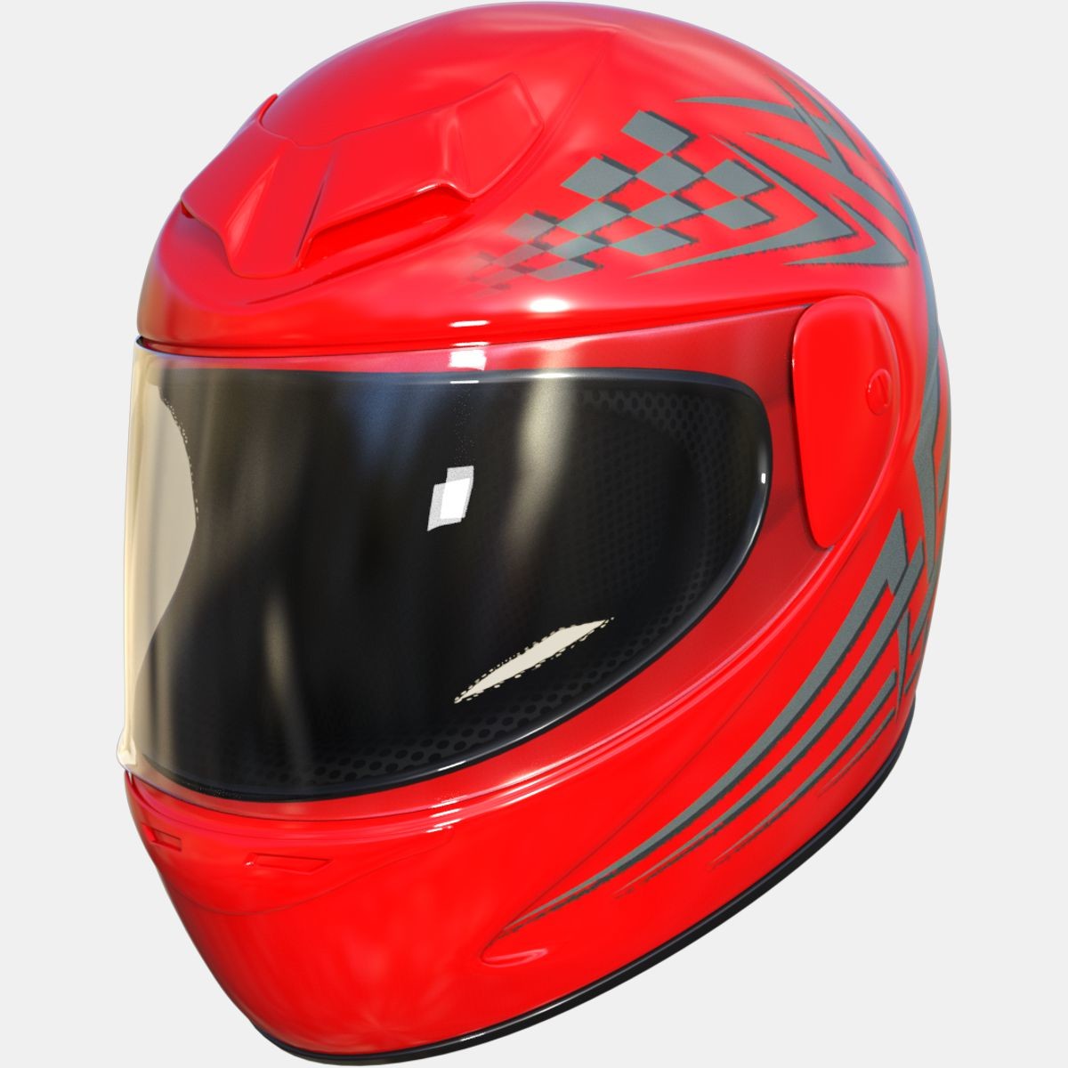 RenderHub - Motorcycle Helmet 3D Model