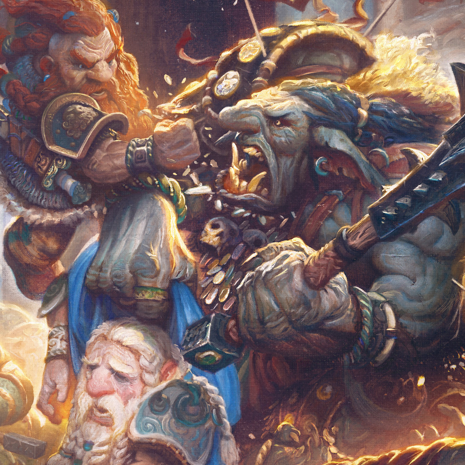 Battle for Moria: Dain vs. Azog by Justin Gerard : r/ImaginaryMiddleEarth