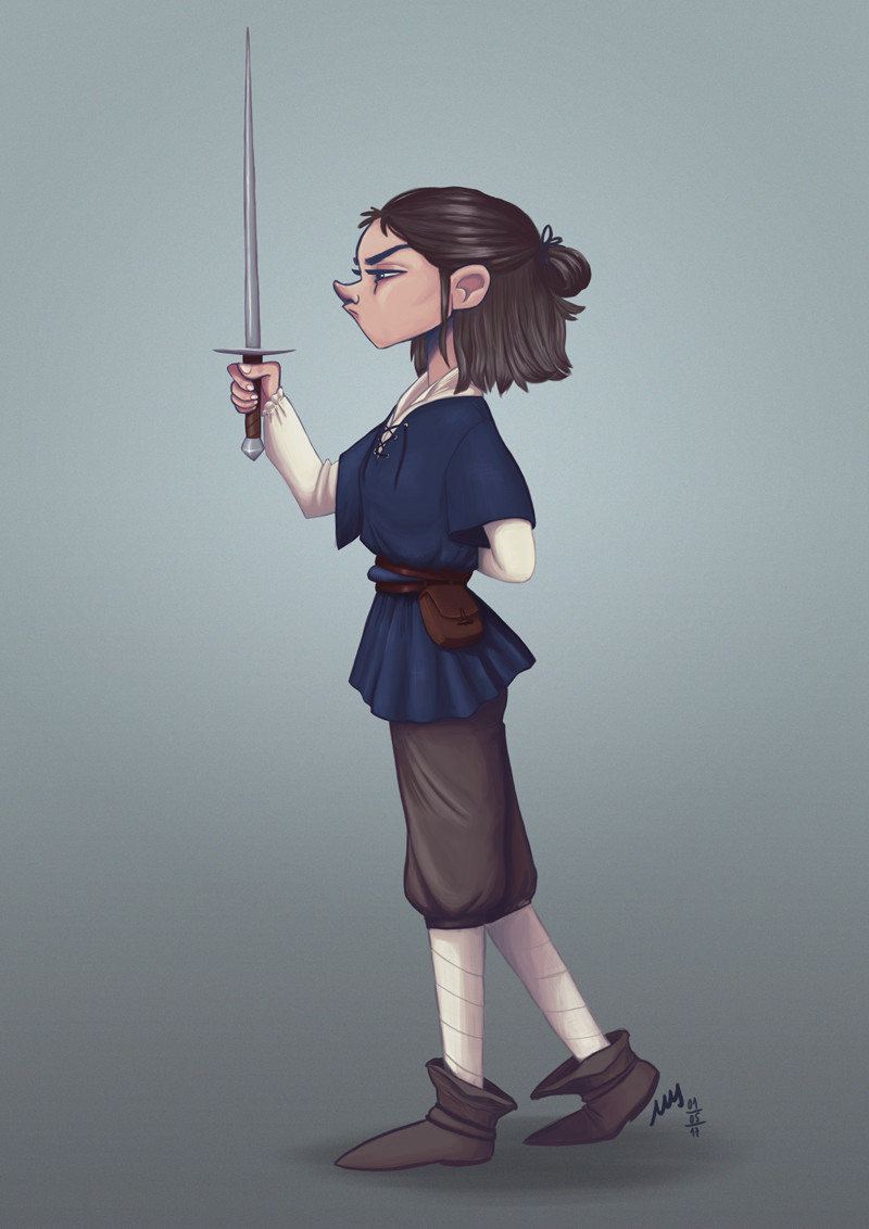 Arya Stark by Maria Schmidt : r/ImaginaryWesteros