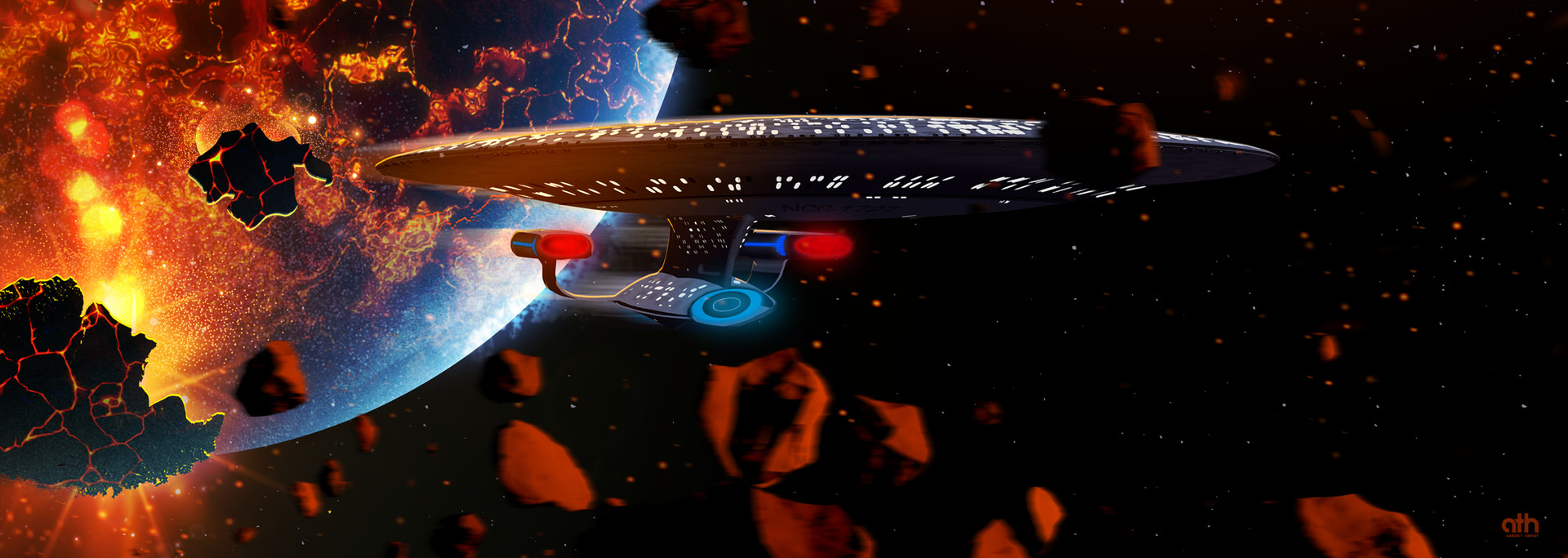 Galaxy Class Starship Wallpaper