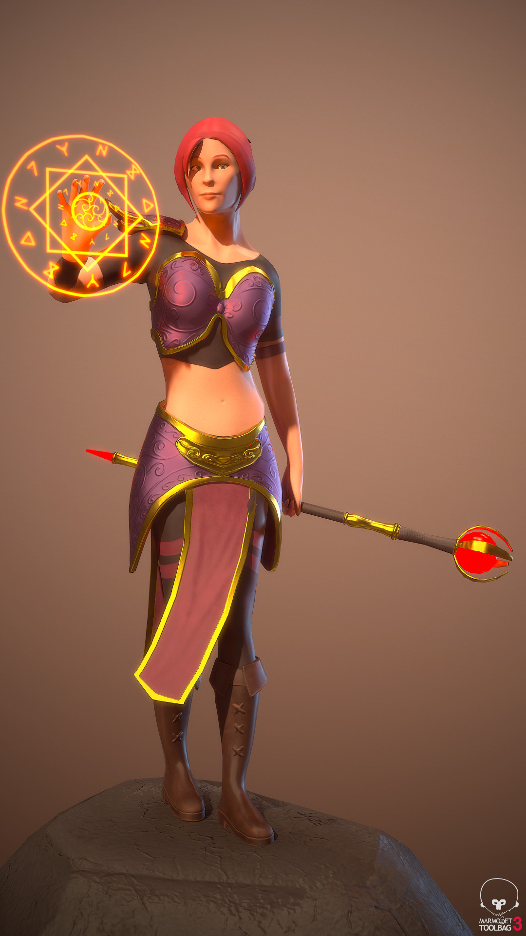 ArtStation - Aurora - Fire Mage