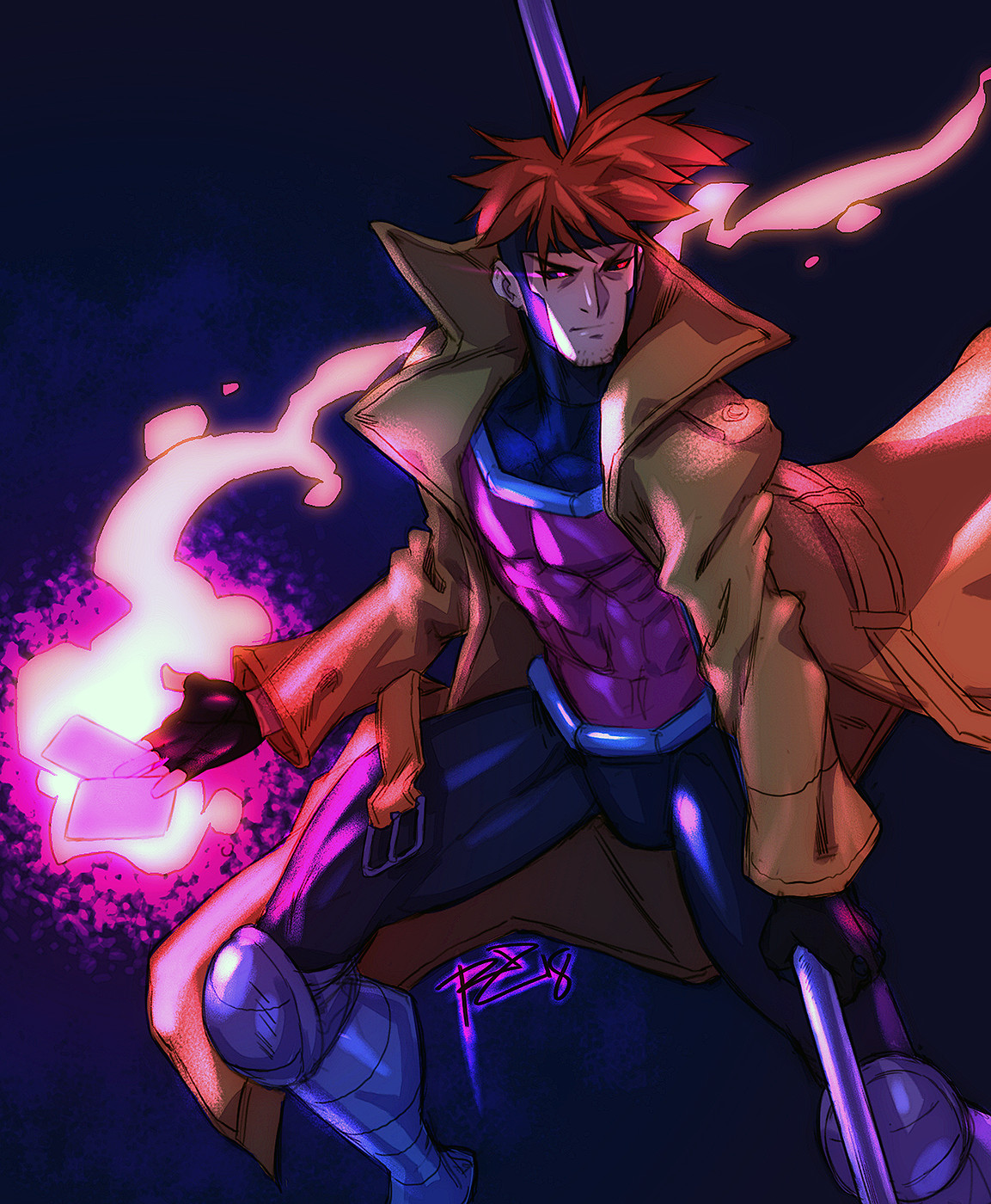90's X-Men Gambit by Rob Porter : r/ImaginaryMutants