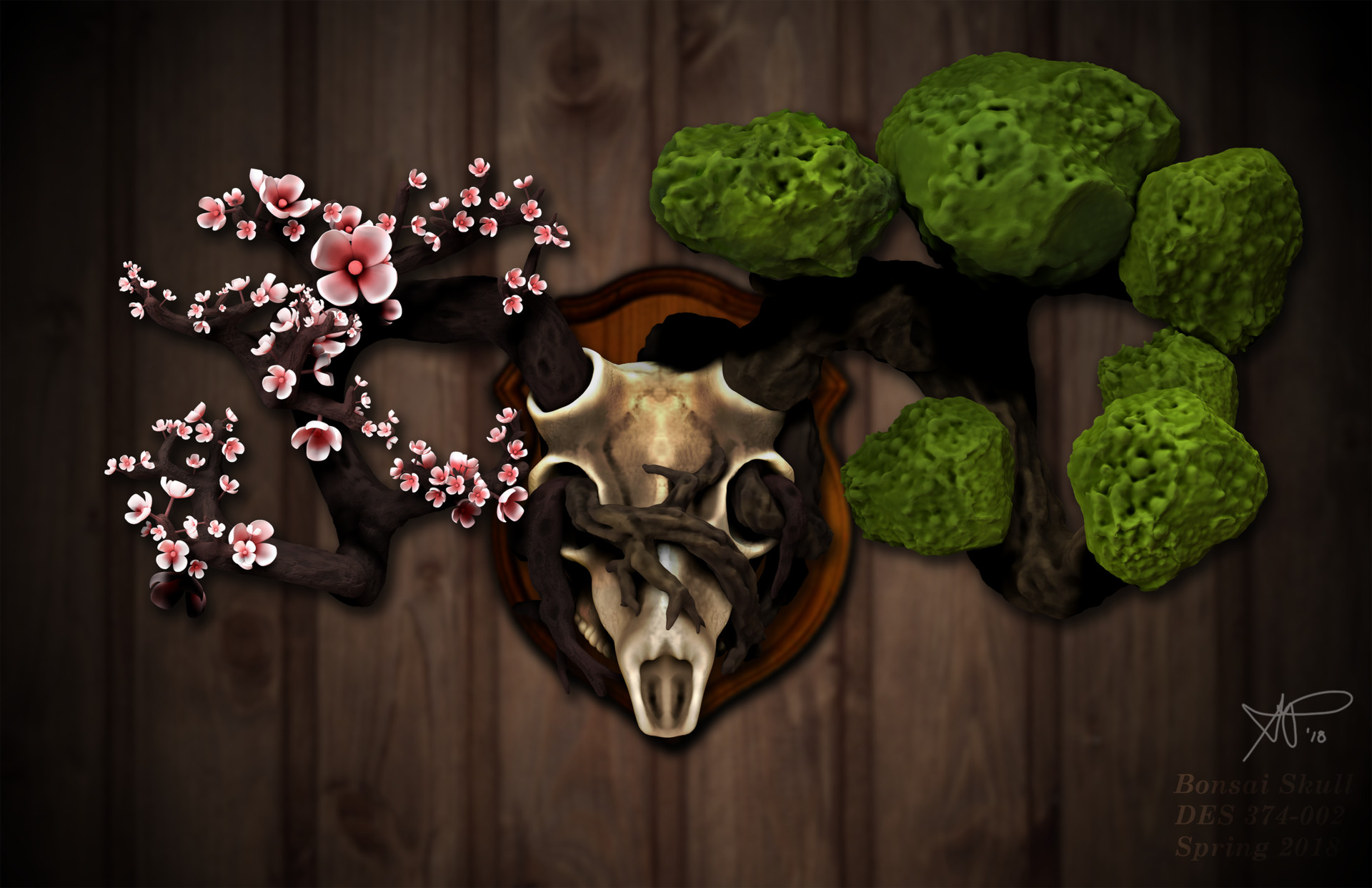 ArtStation - Bonsai Skull