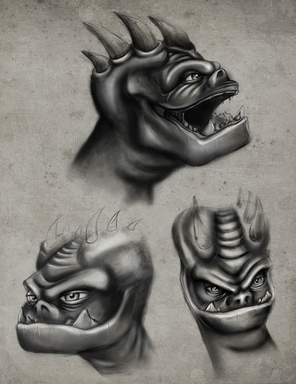 ArtStation - Creature face and gesture Concept