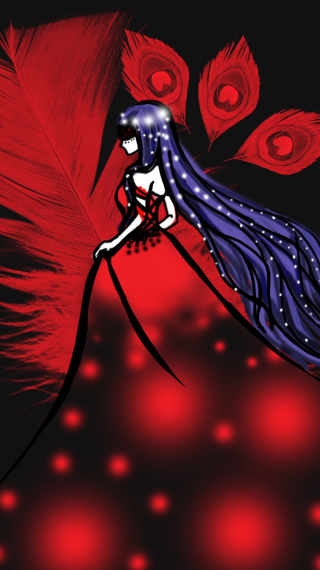 ArtStation - Dazzling red girl