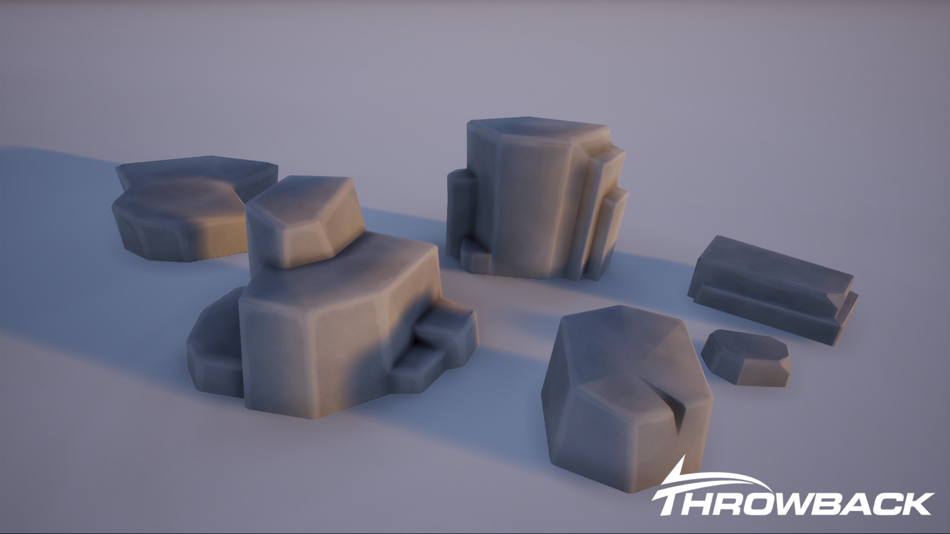 Throwback Entertainment - Low Poly Environmental Rocks