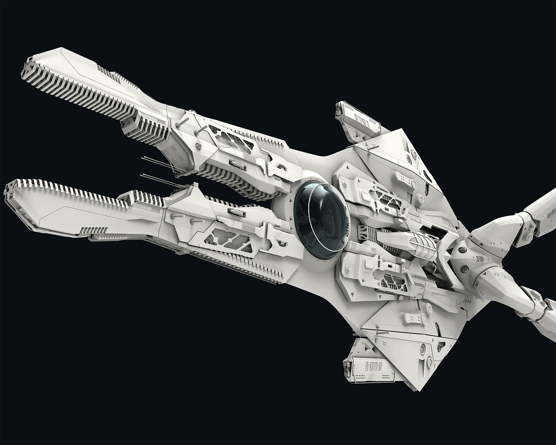 ArtStation - Spaceship Concept for Game