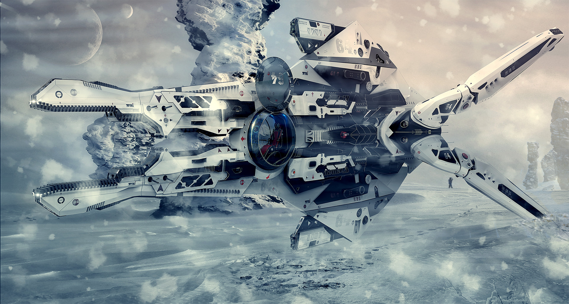 ArtStation - Spsceship concept for Game Star Conflict