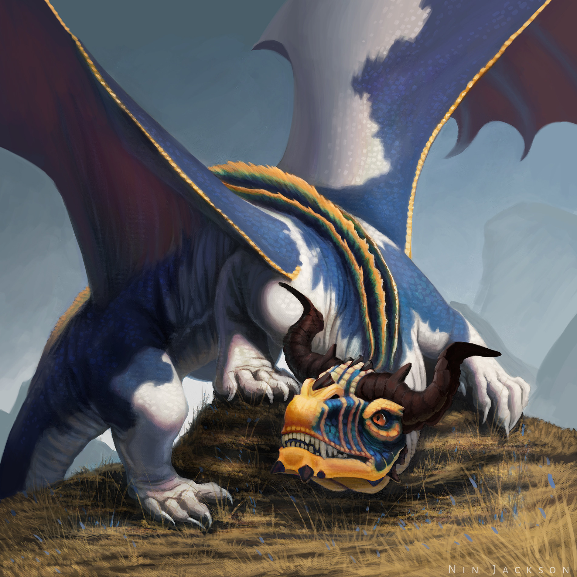 ArtStation - Leucistic Dragon