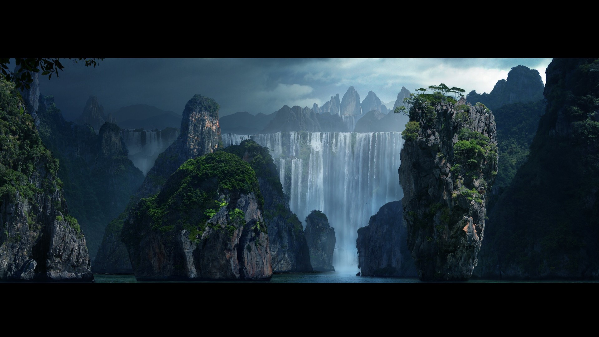 ArtStation - Untrodden cave mountain