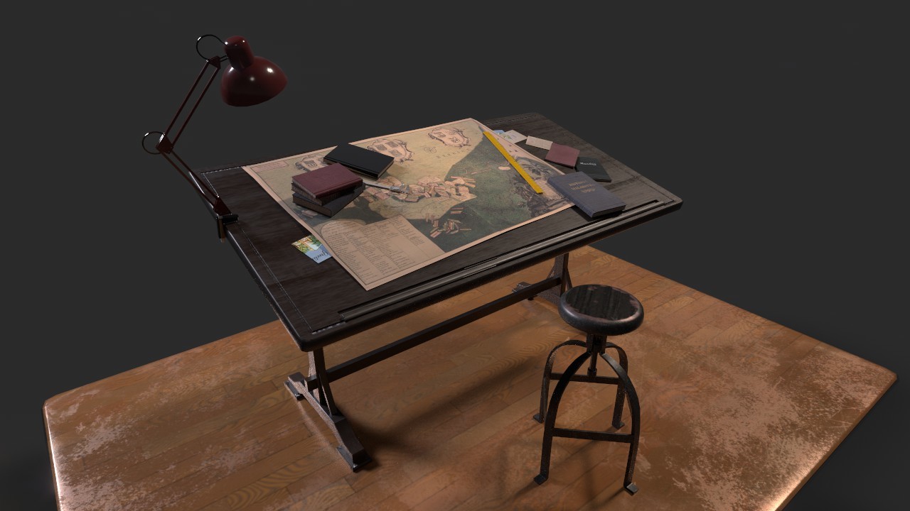 ArtStation - Drafting Desk