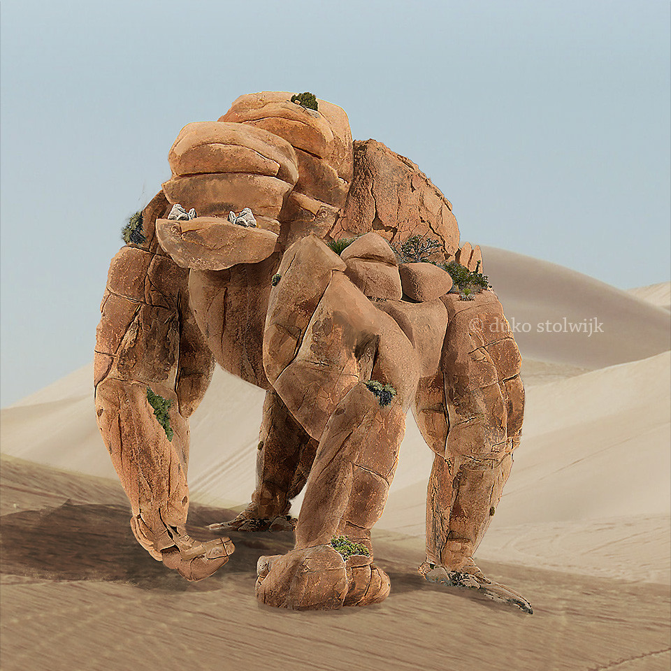 ArtStation - Rock Monster