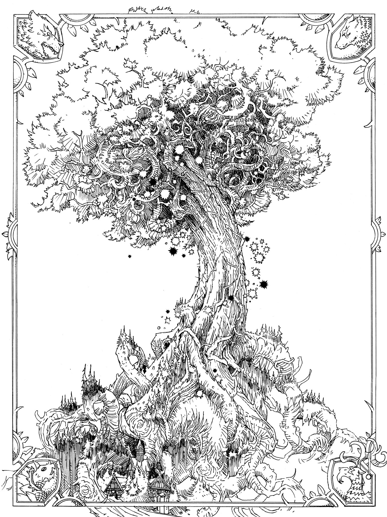 world of warcraft coloring pages free