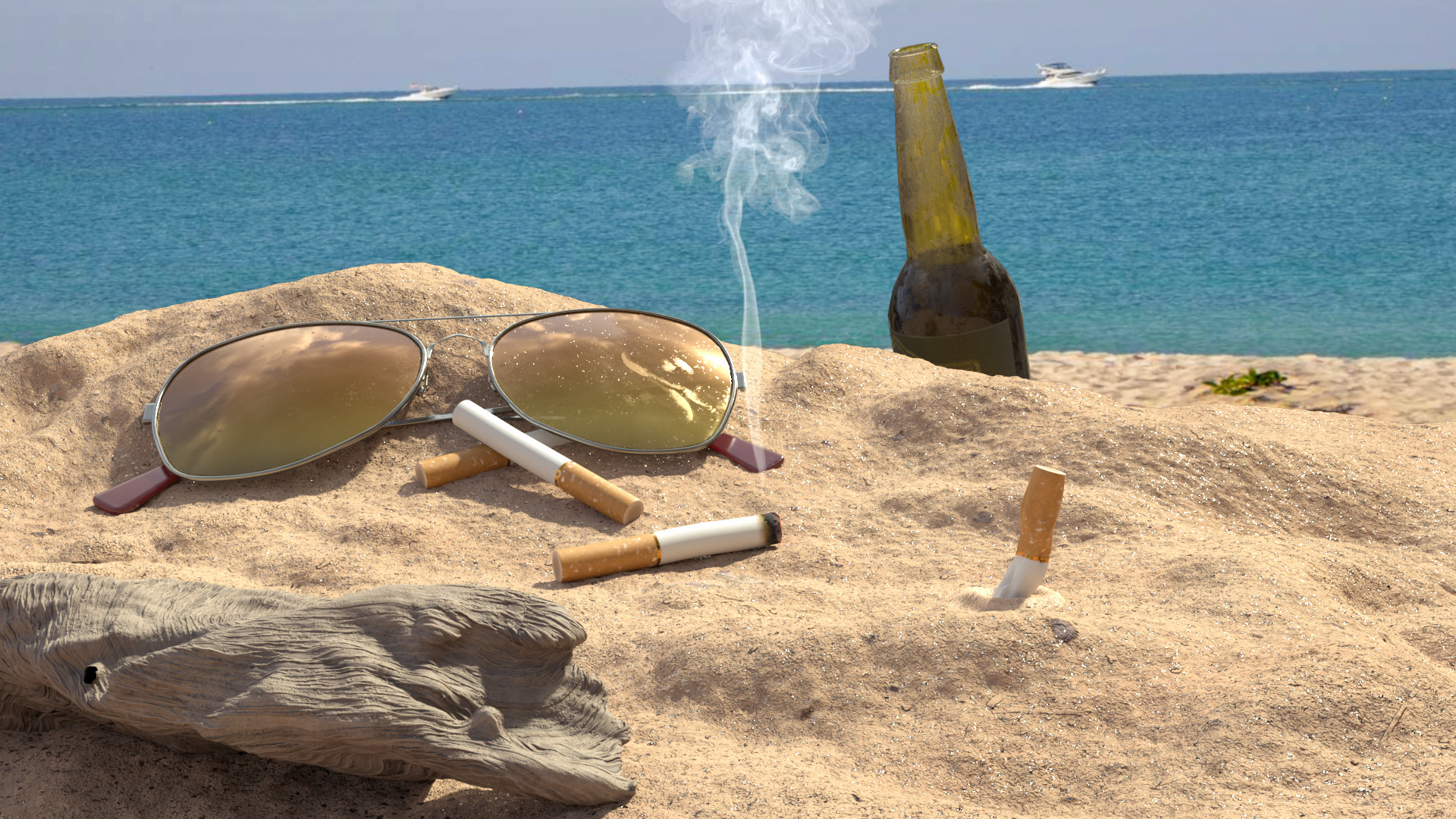 ArtStation - Beach Still Life