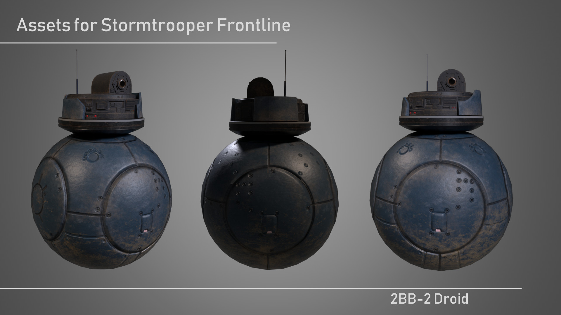 Cole Nelson - Star Wars Frontline Mobile App: Droids ( R-5, AMP, 2BB-2, BB-4 )