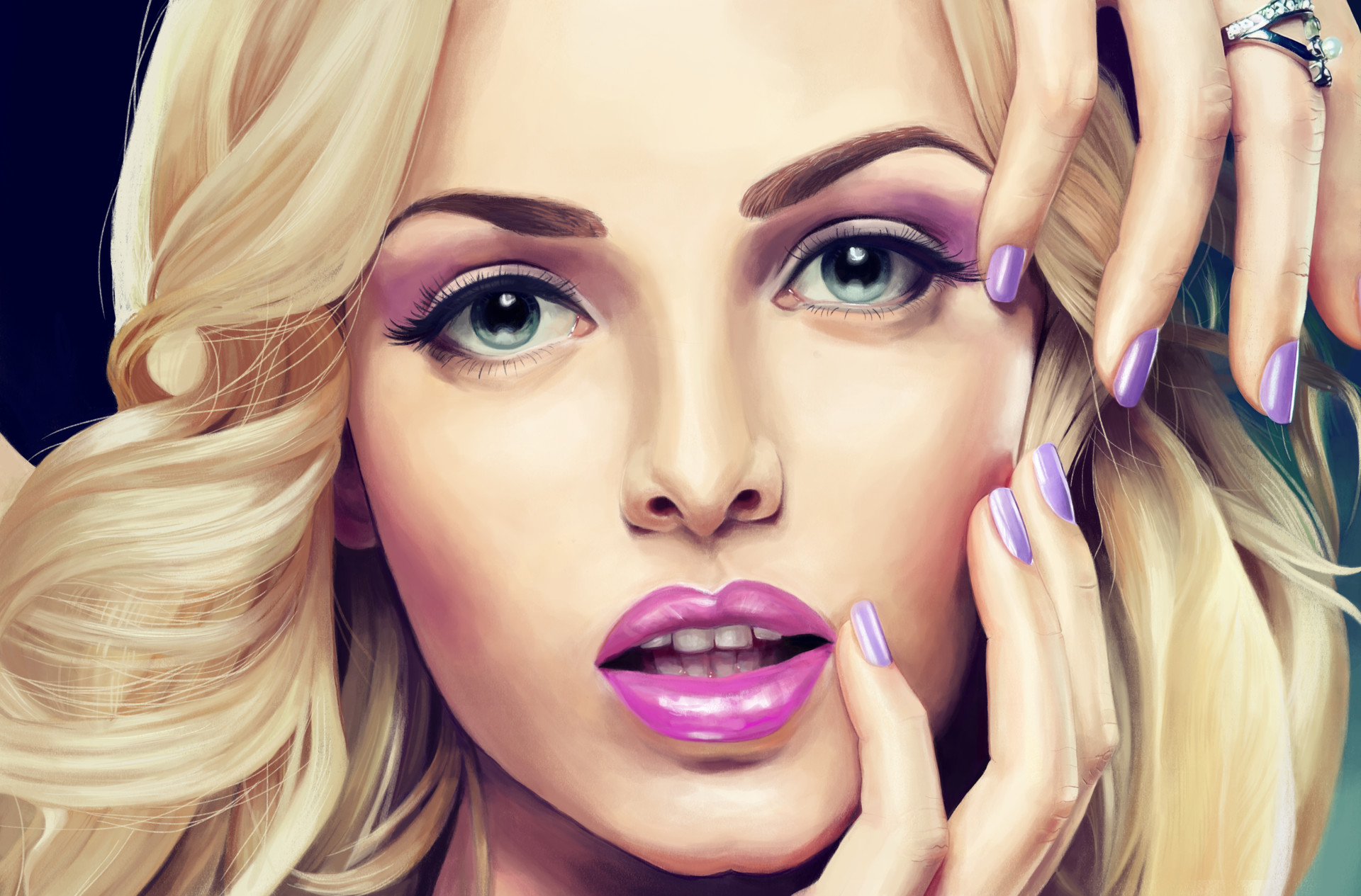 ArtStation - Blonde portrait