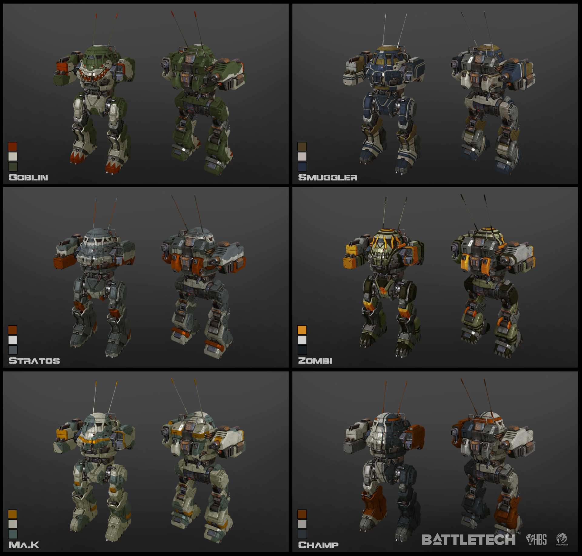 Marco Mazzoni - BATTLETECH - Mech Skins