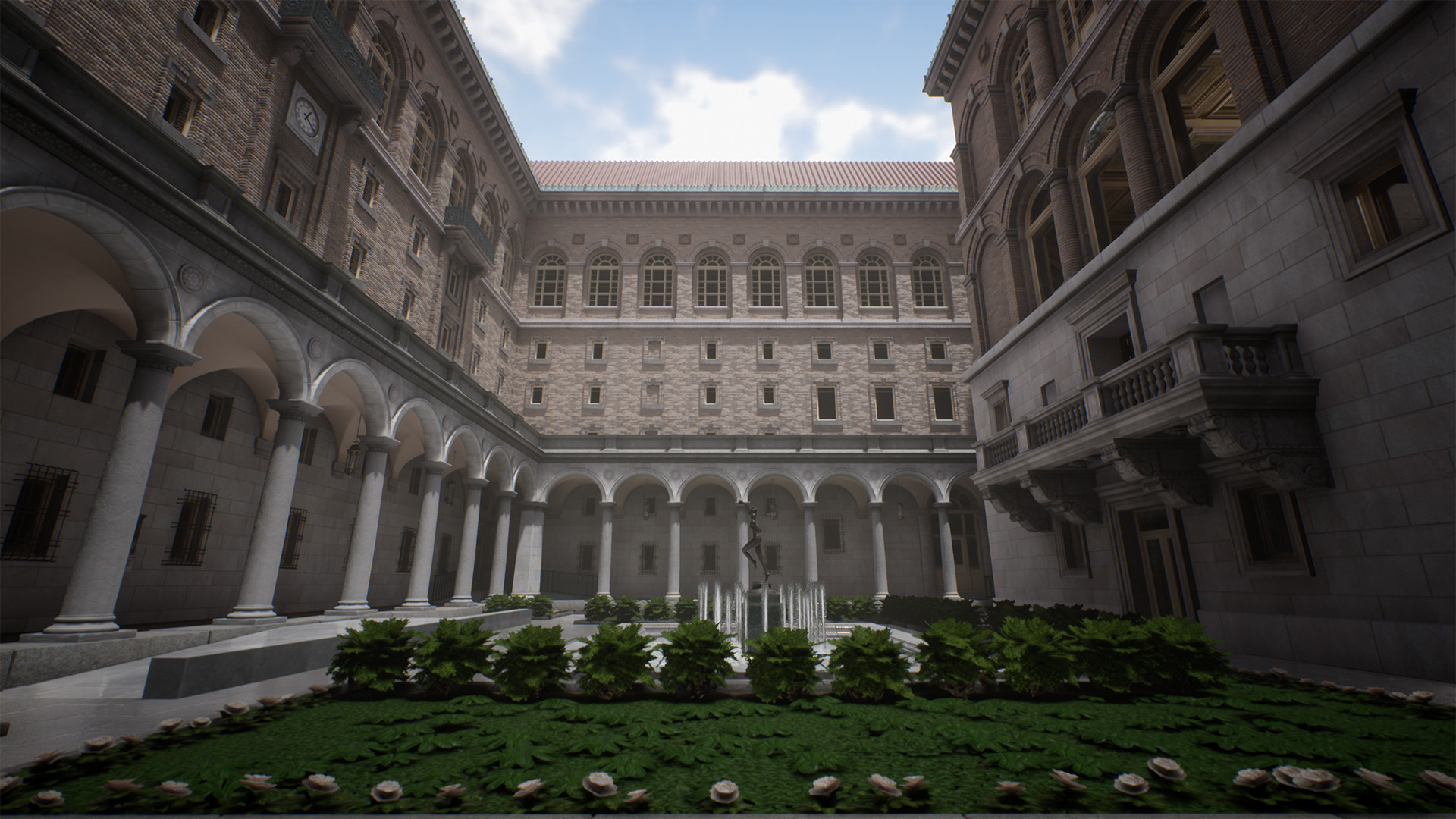 ArtStation - Boston Library Courtyard