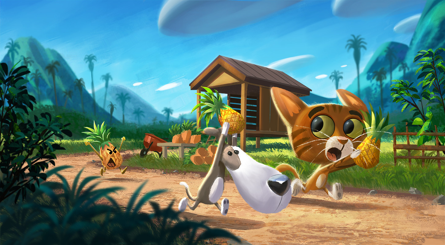 ArtStation - Pineapple & Cat