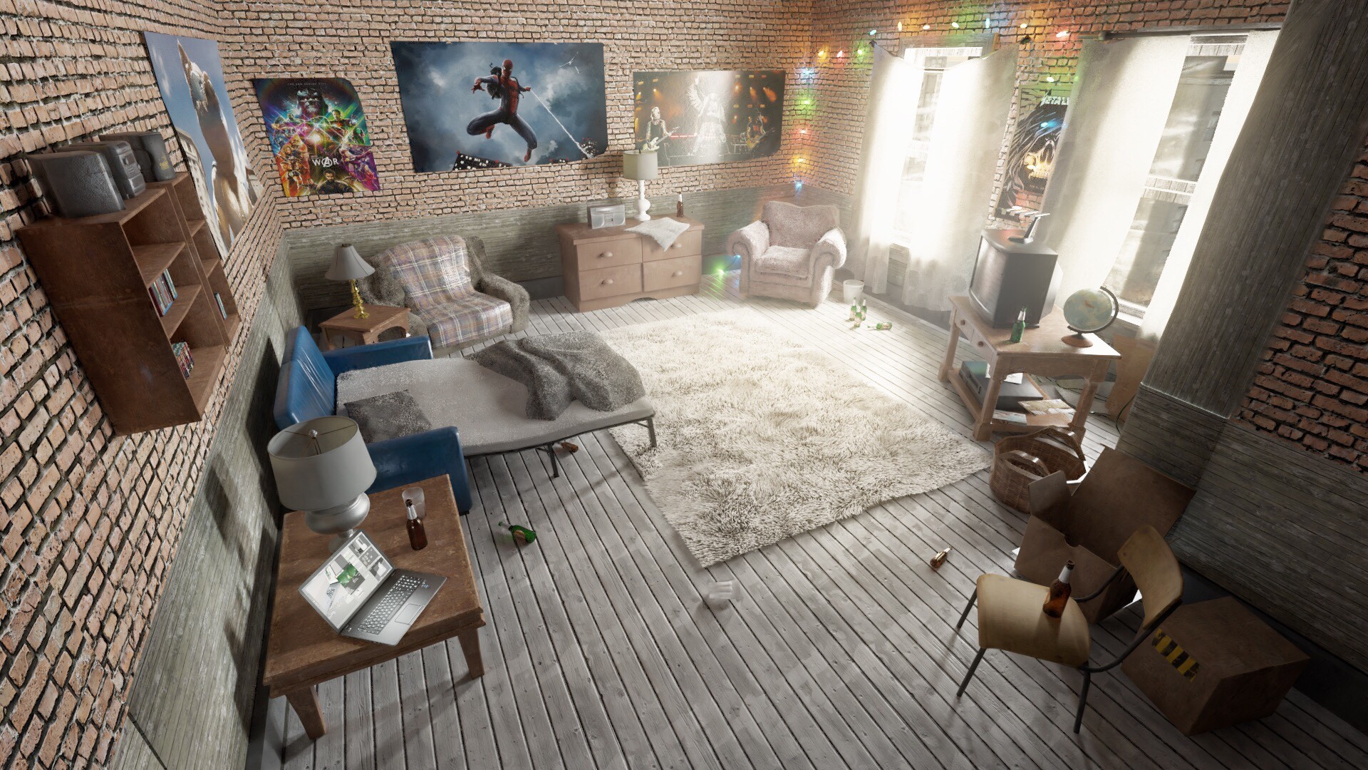 ArtStation - A Peaceful Room - Interior Design