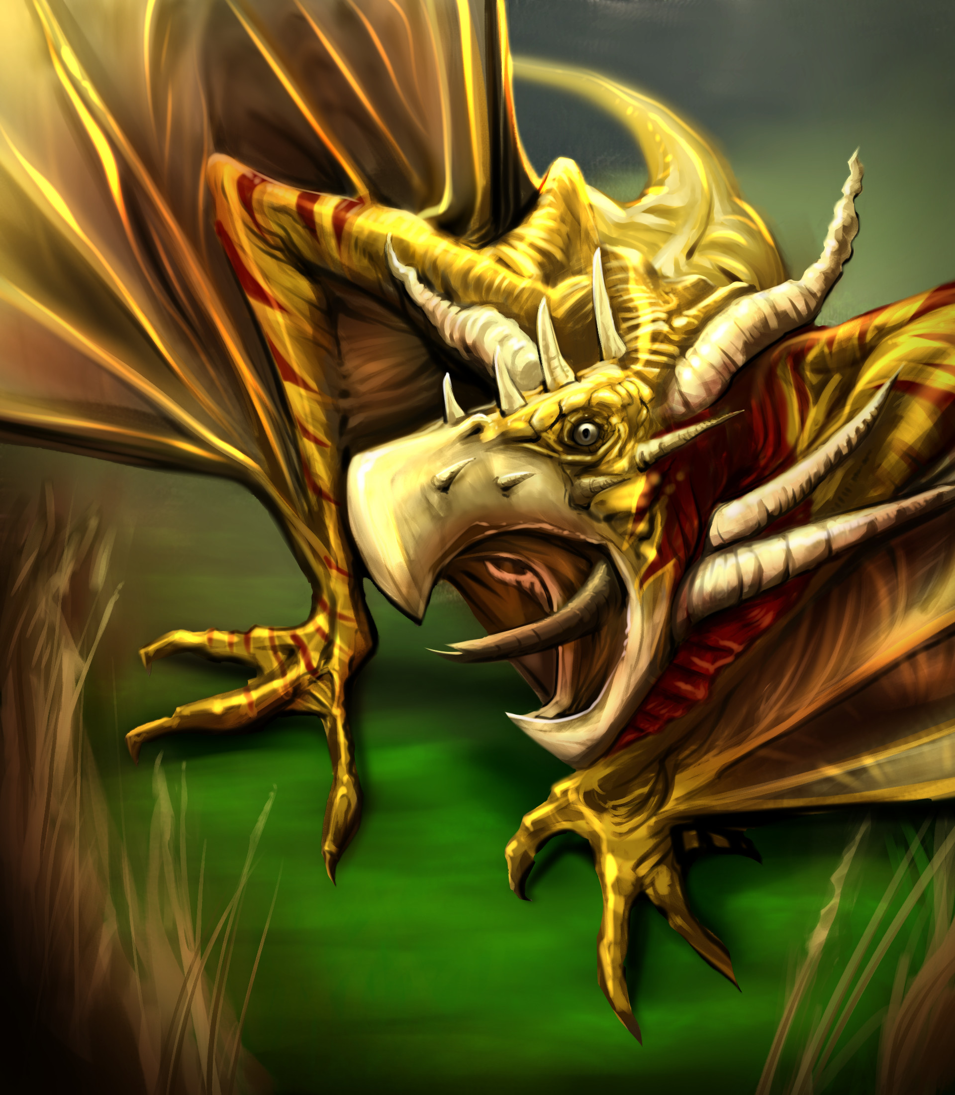 ArtStation - Strange parrot dragon