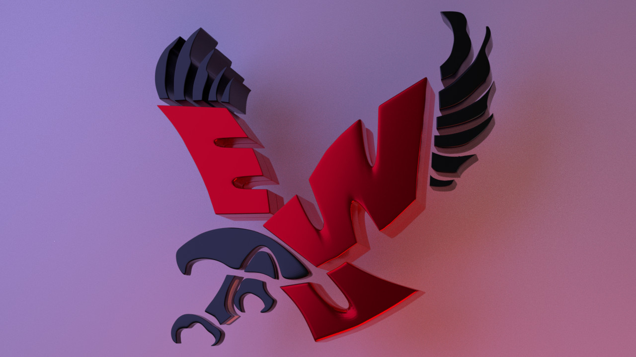 ArtStation - EWU Logo 3D Render