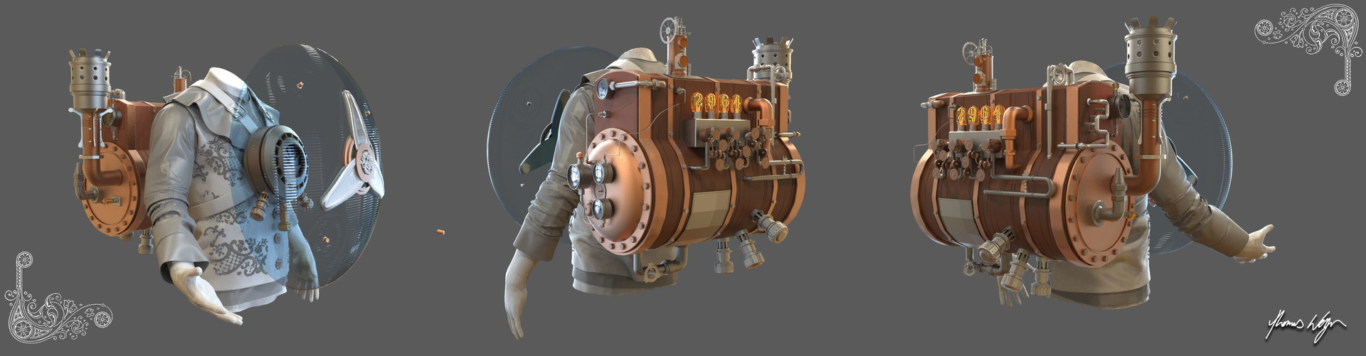 Steampunk Engine Turn