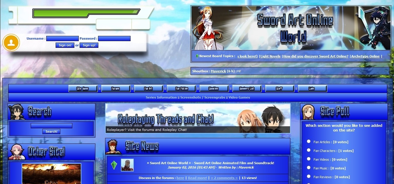 ArtStation - Sword Art Online World - Commission