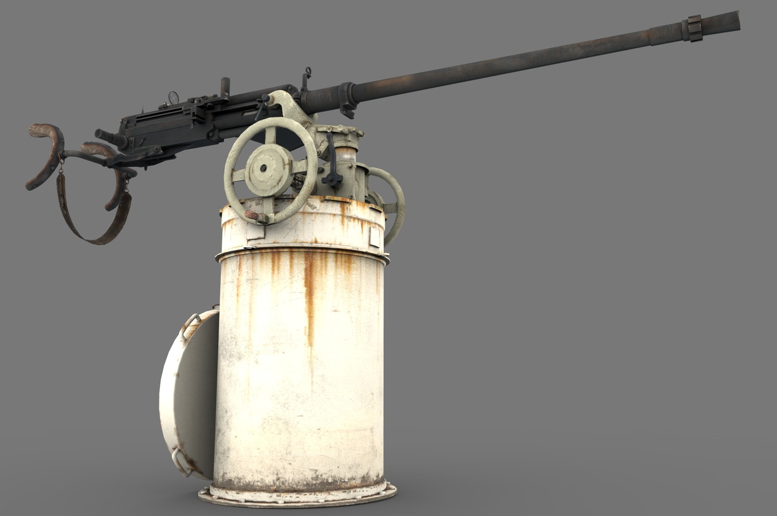 Barbu Gabriel - 20 mm Flak 30 in Sockellafette 30