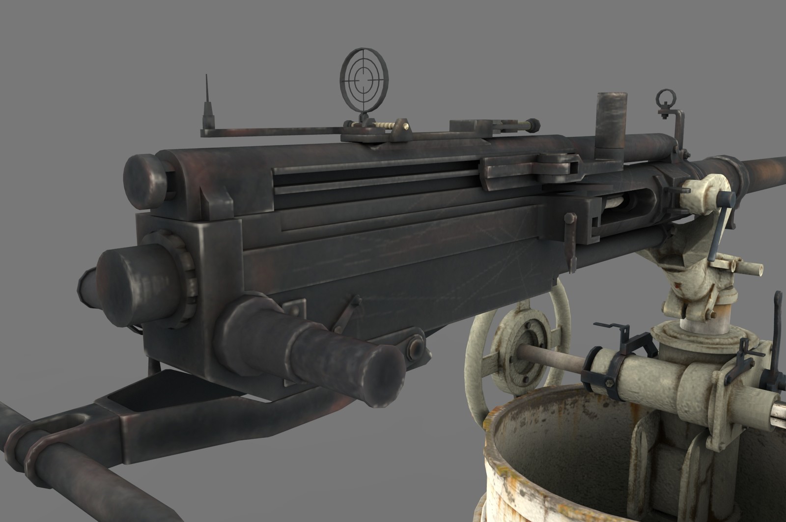 Barbu Gabriel - 20 mm Flak 30 in Sockellafette 30