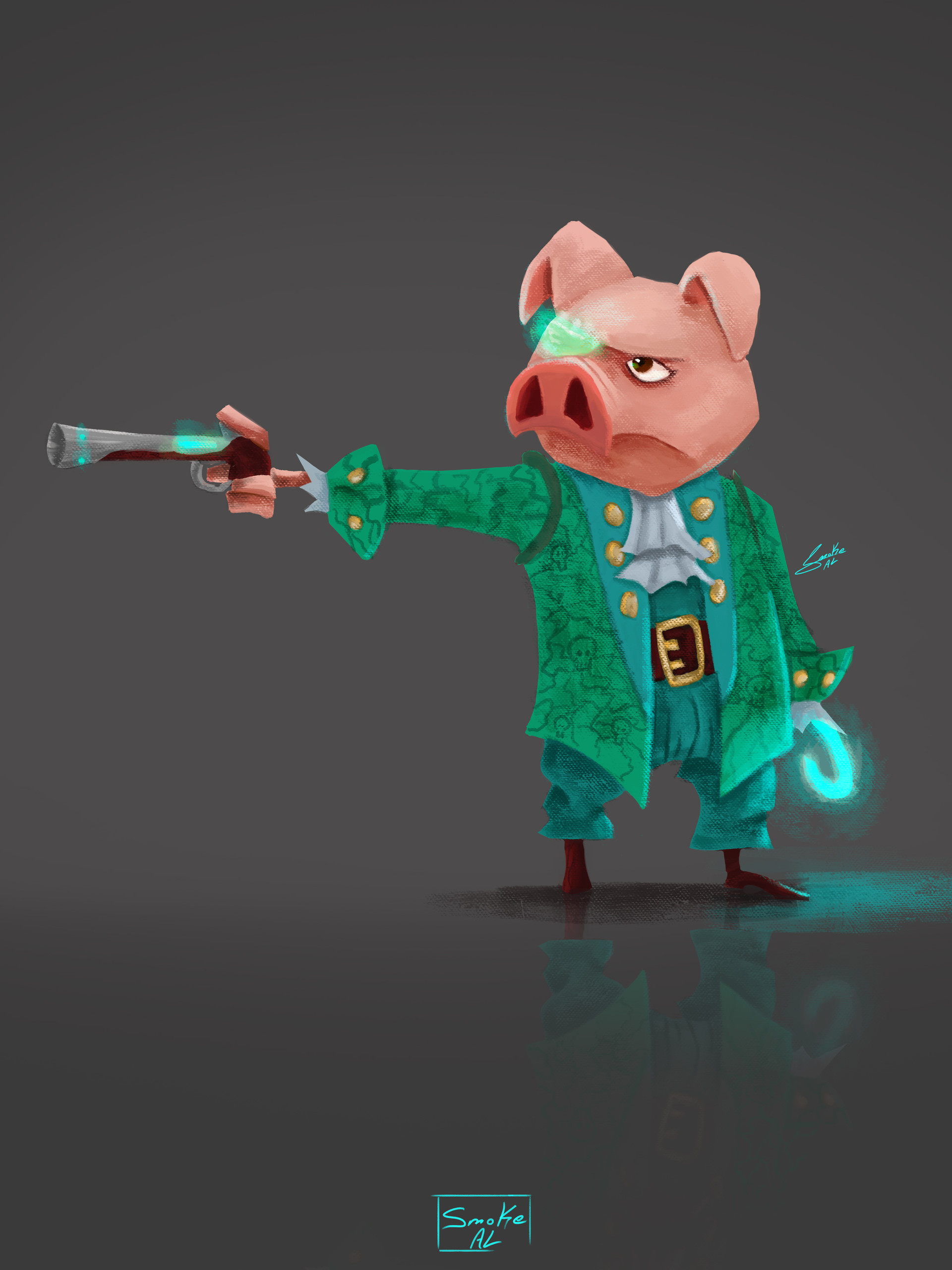 ArtStation - "Jack" the pirate pig