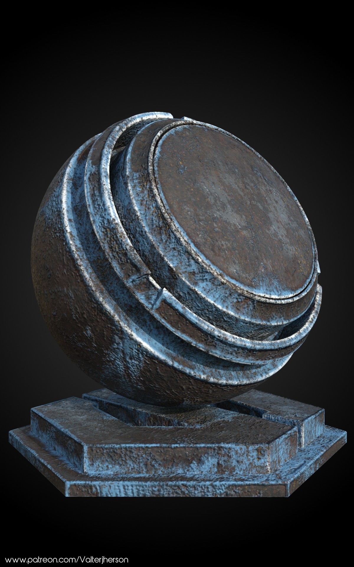ArtStation - Post Apocalyptic Old Paint Substance Material