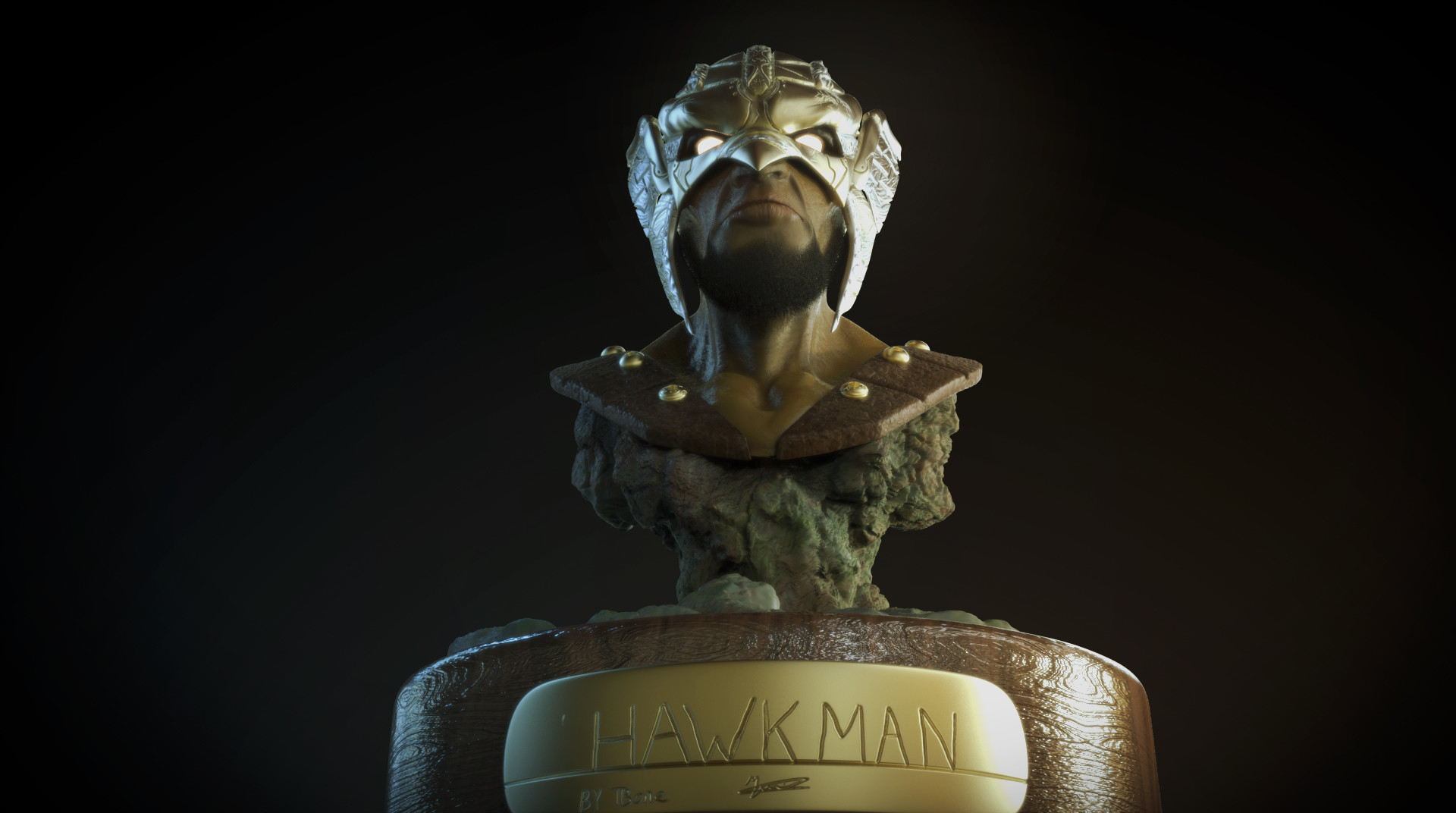 ArtStation - Hawk Person headbust