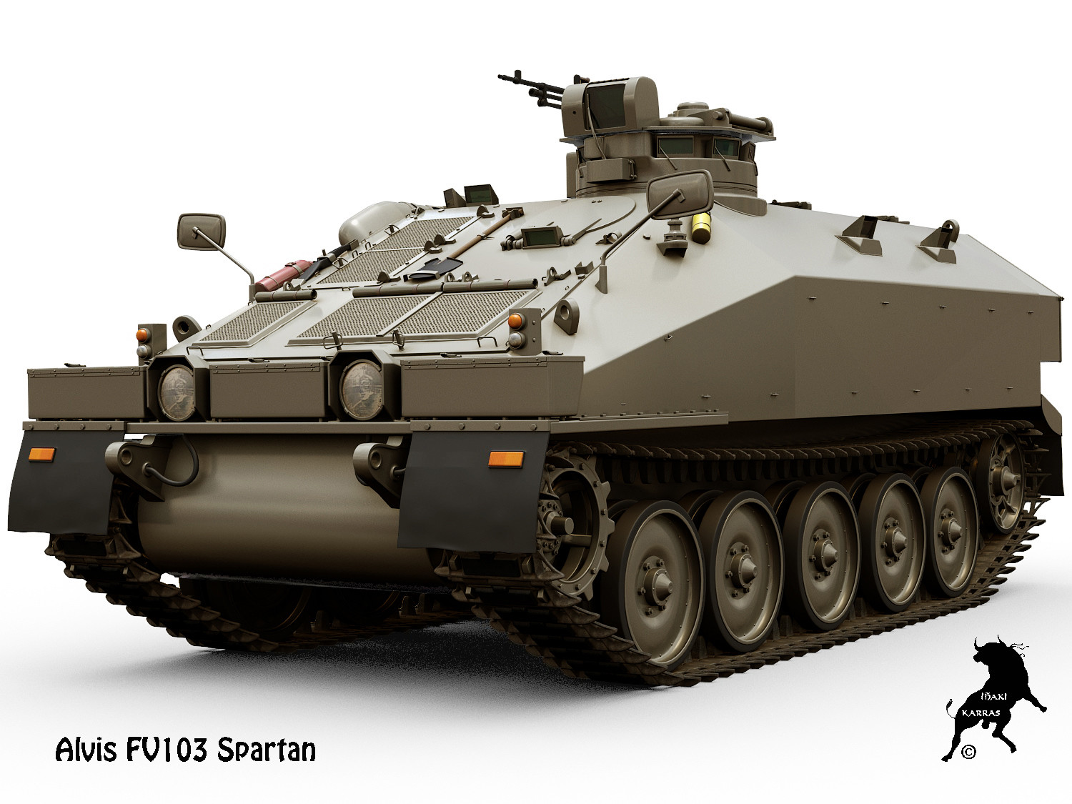 ArtStation - Alvis FV103 Spartan