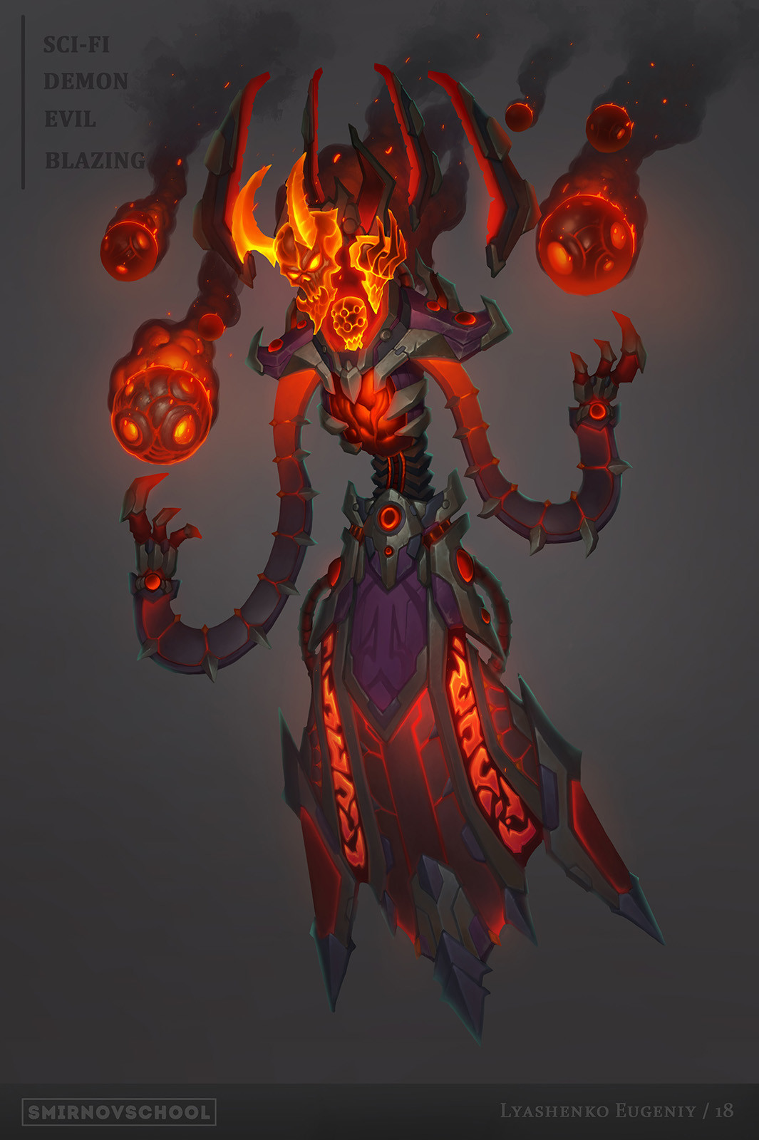 ArtStation - Cyber Demon concept