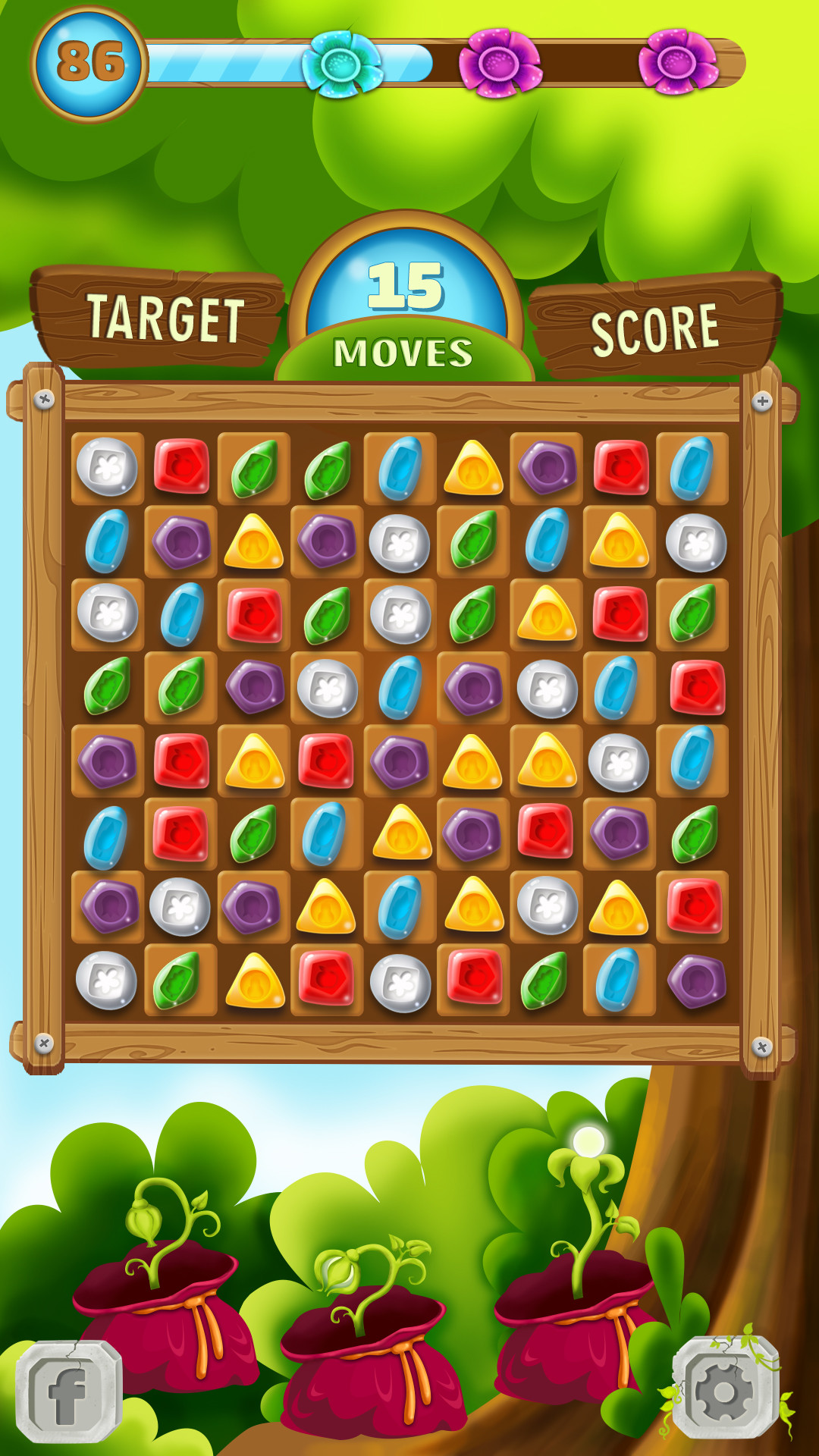 ArtStation - Match 3 game screen