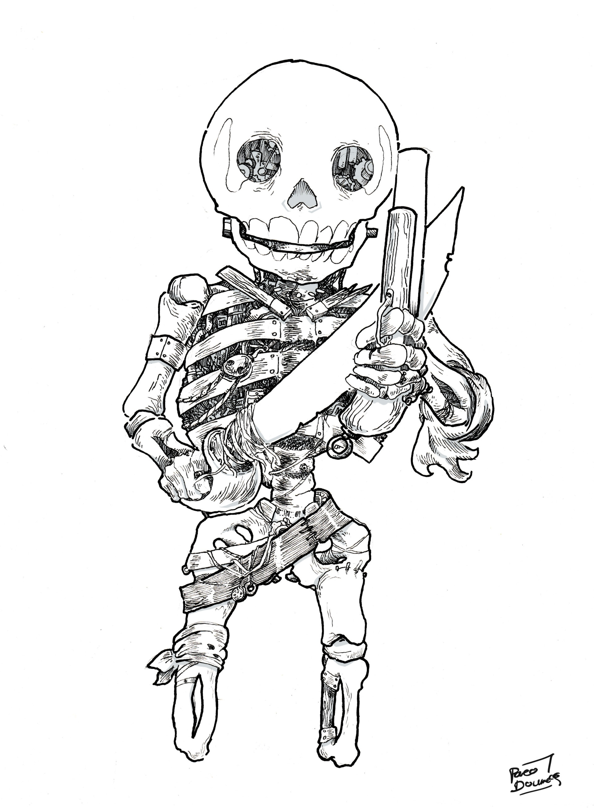 ArtStation - Skeleton illustration