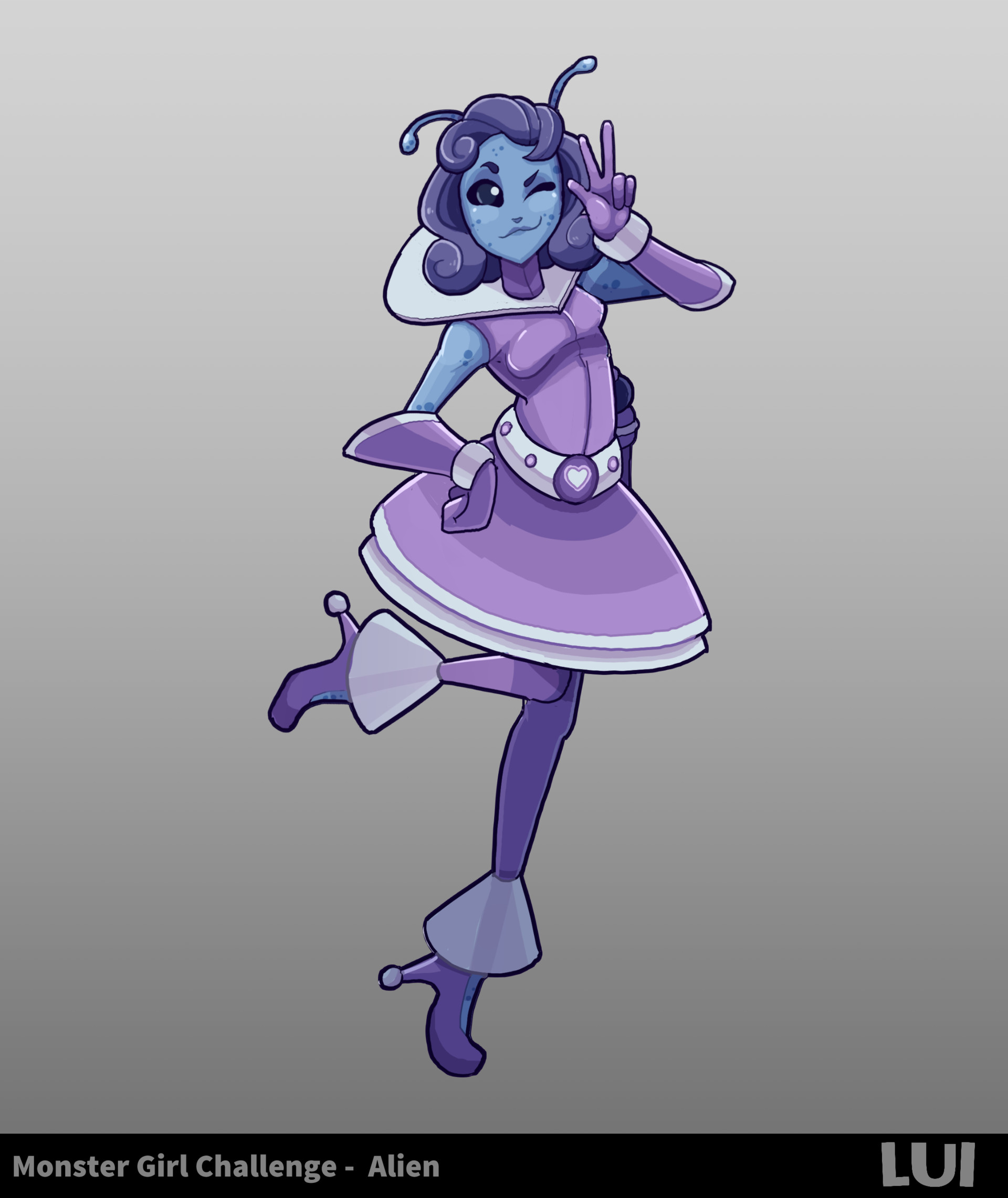 ArtStation - Monster Girl Design - Alien , Luis Miguel Jocson