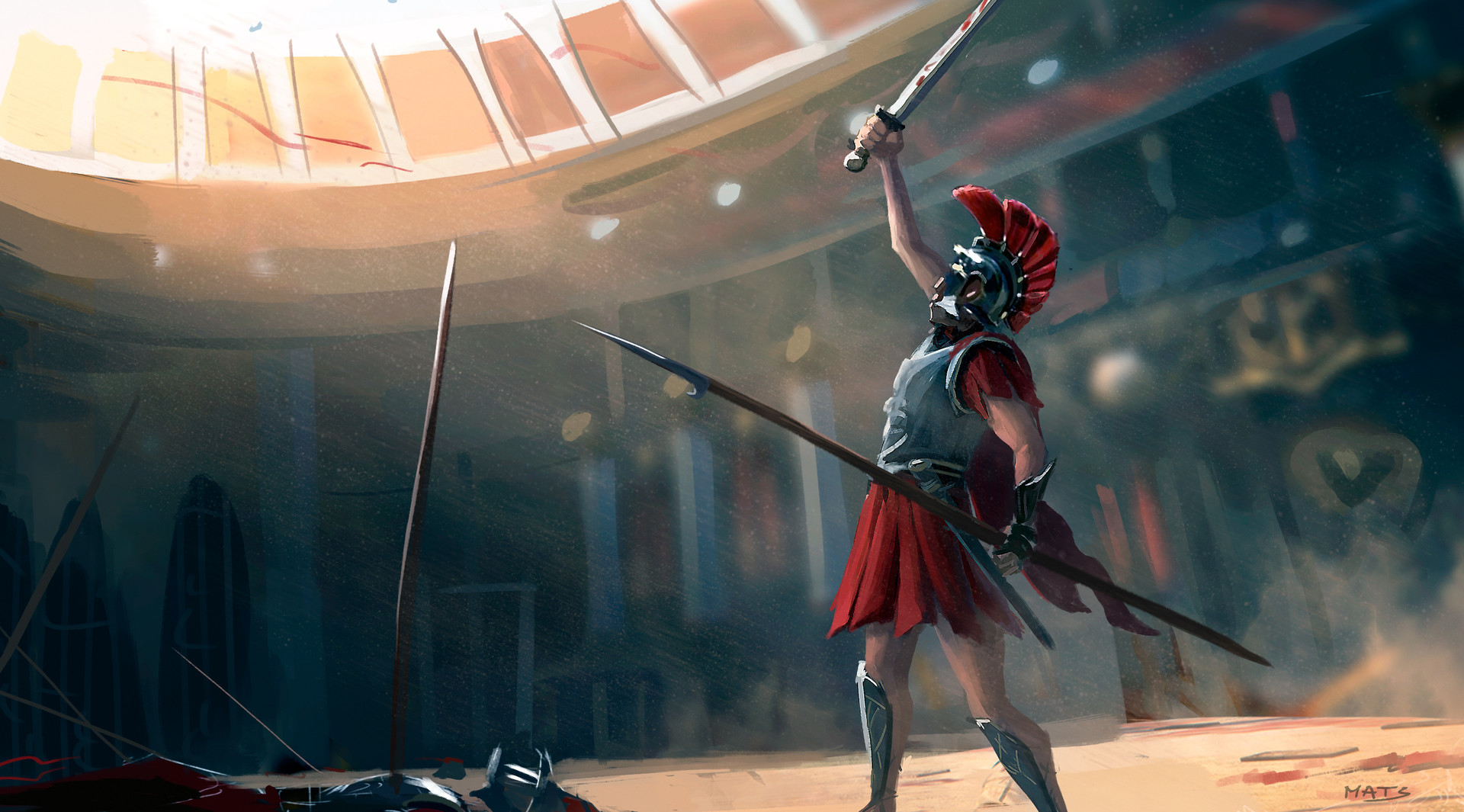 ArtStation - Victory in the colosseum