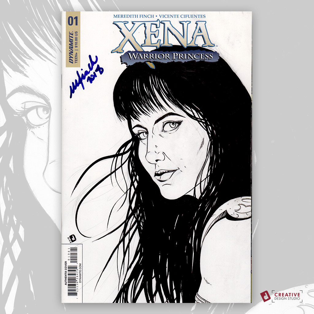 David Duke - Xena Warrior Princess Original Art Sketch Cover