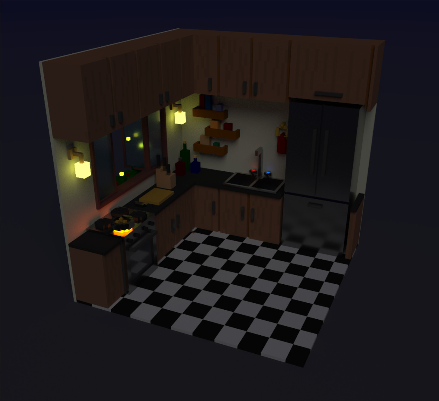 ArtStation - Voxel Kitchen