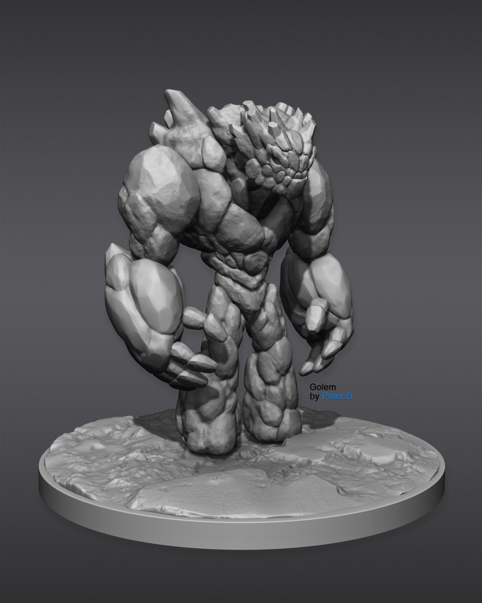 ArtStation - Rock Golem Concept