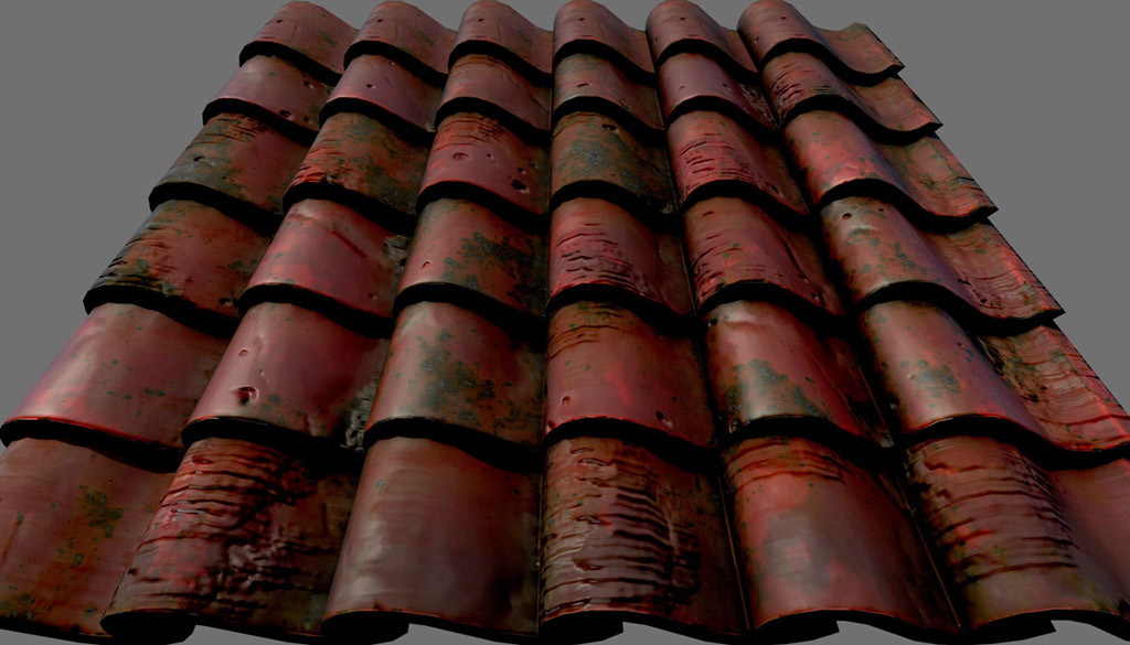 ArtStation - Various roof-tiles for an environment I am building in ...