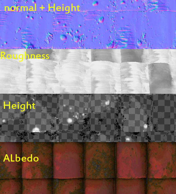 sunil mukherjee - Various roof-tiles for an environment I am building ...