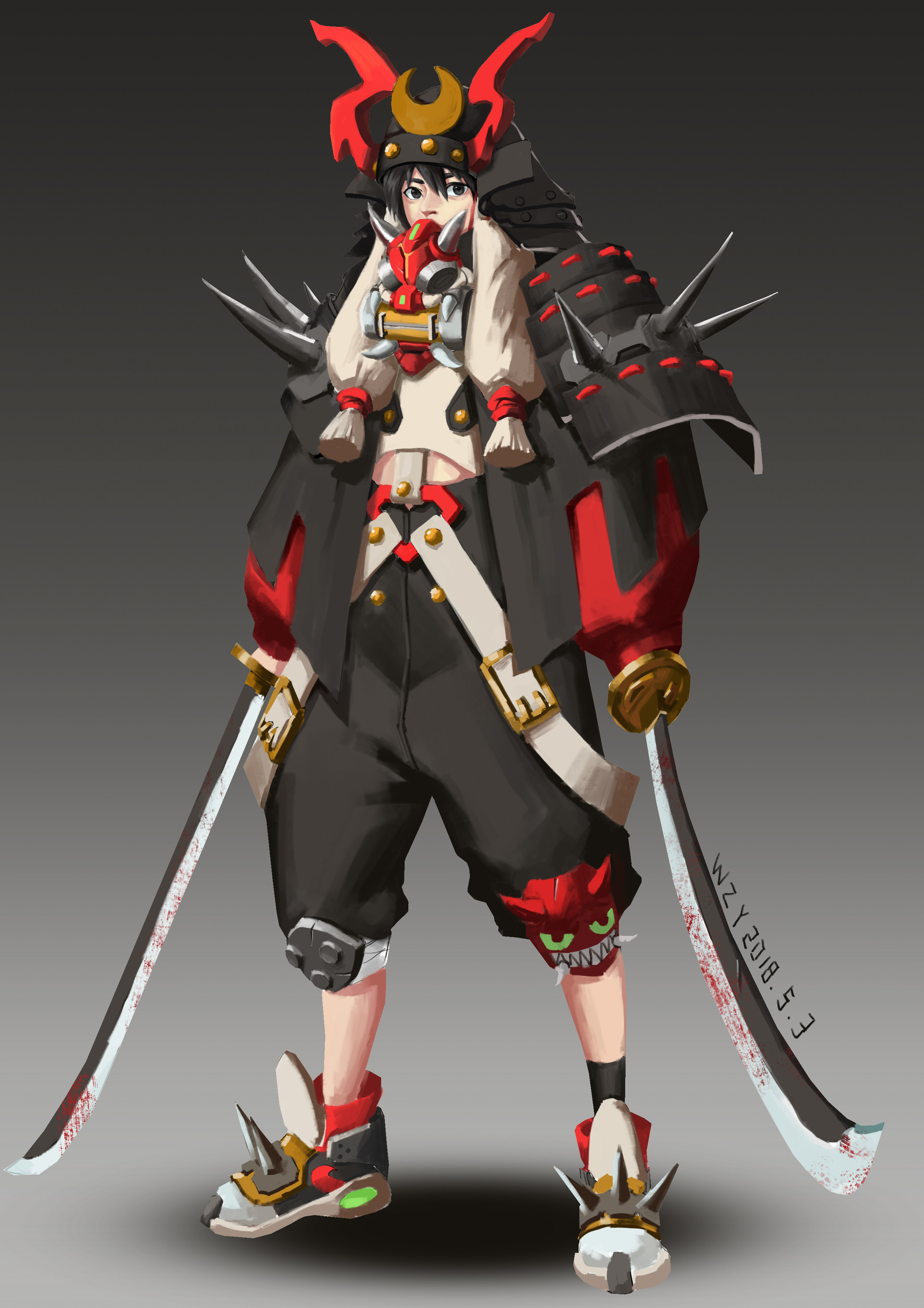 ArtStation - wasteland samurai