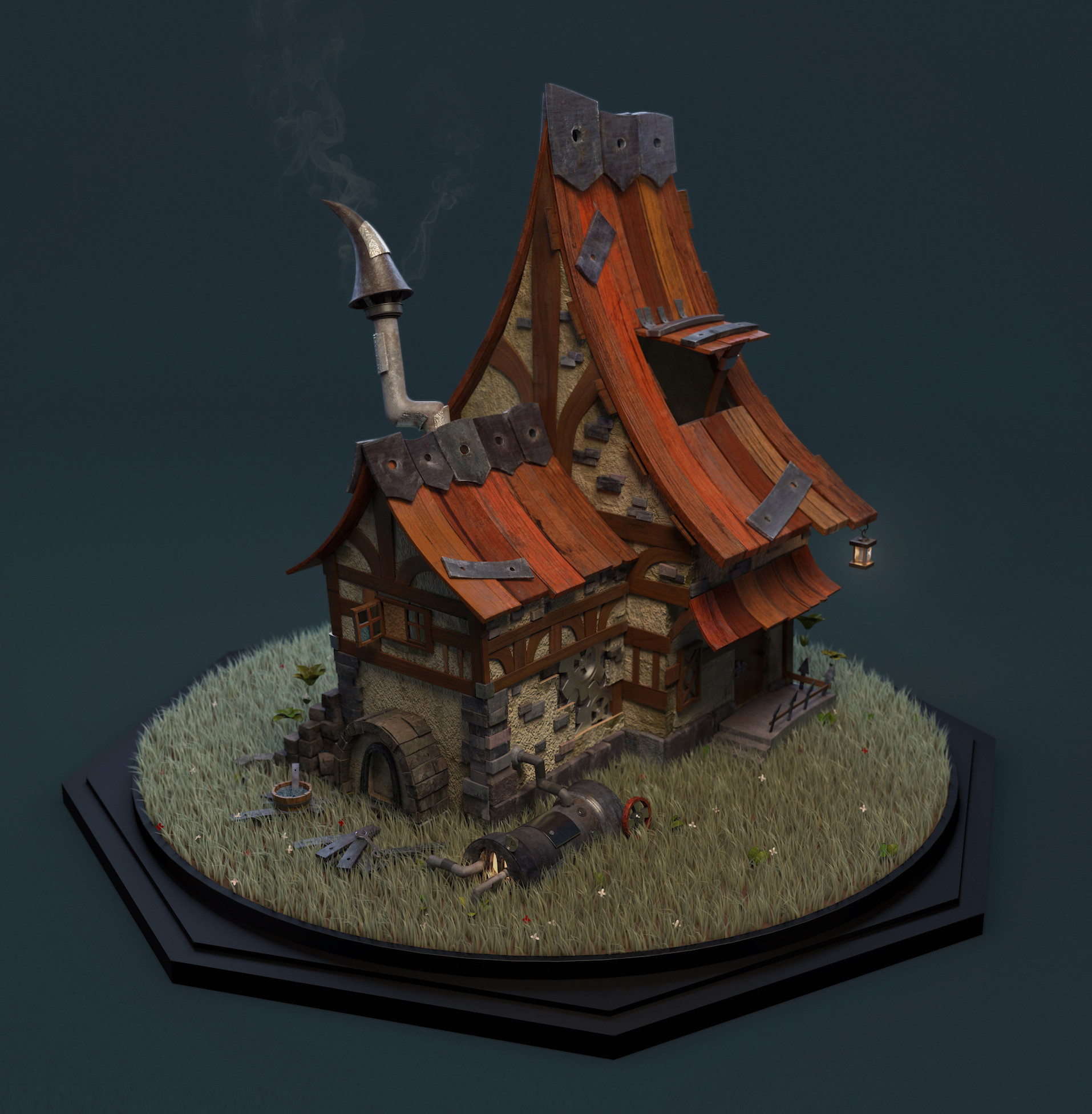 ArtStation - Clockwork Cottage